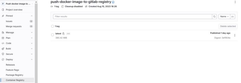 Push Docker Image To Gitlab Container Registry 7 Steps 0770