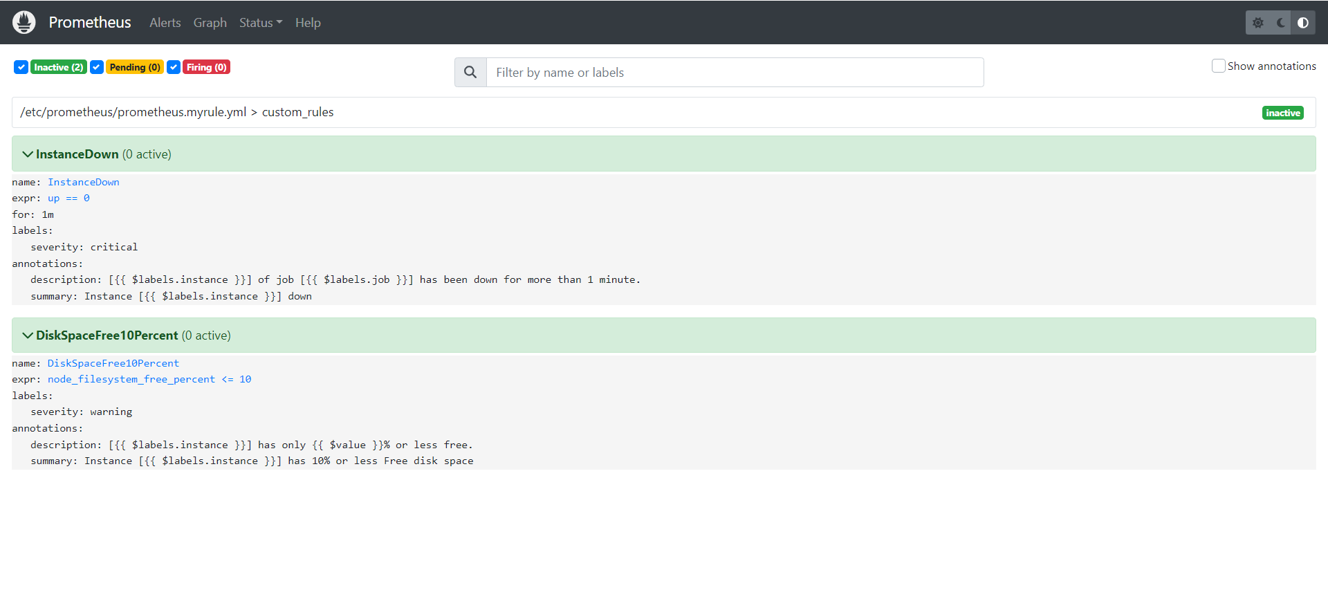 Alerting Rules in Prometheus with Examples