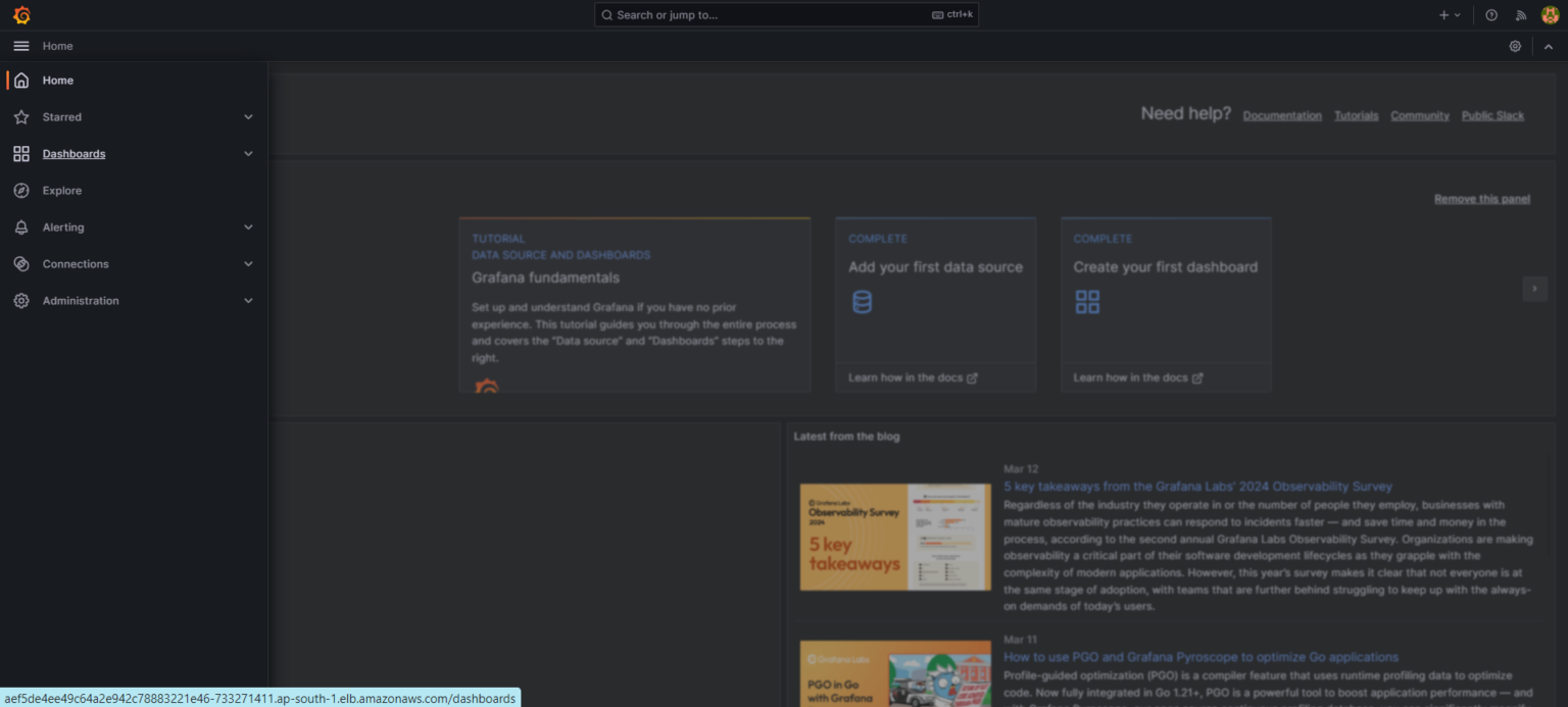 Monitoring AWS EKS using Prometheus and Grafana