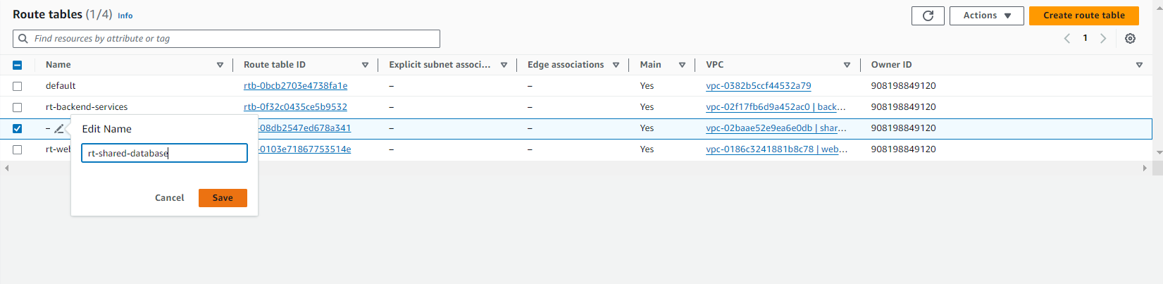 Setting up AWS VPC Transit Gateway