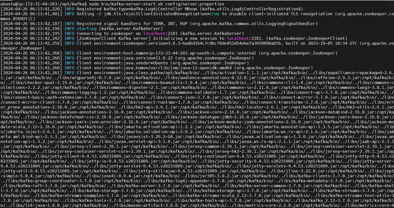 Install Apache Kafka and Zookeeper on Ubuntu 24.04 LTS