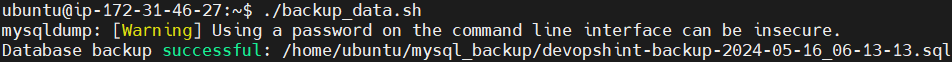 Mysql Database Backup Using Restore Shell Script 2782