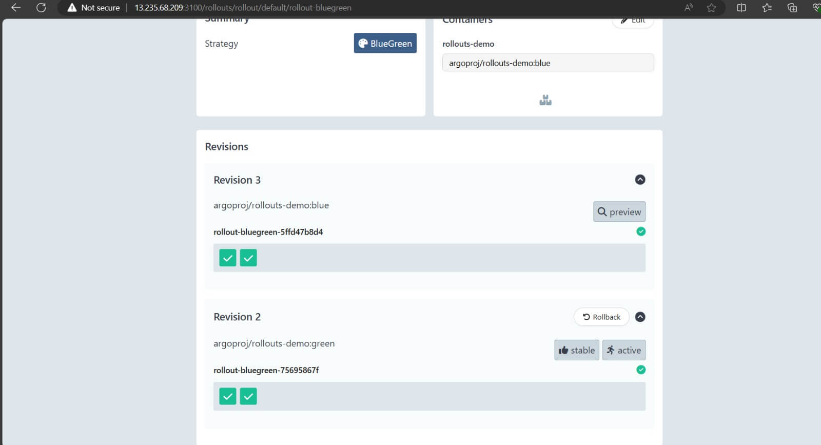 Blue Green Deployments Using Argo Rollouts