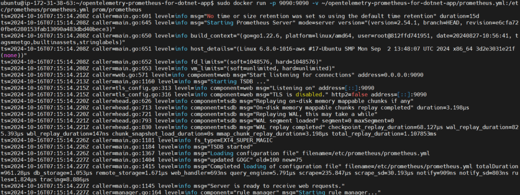 Export OpenTelemetry Metrics to Prometheus for .NET Application