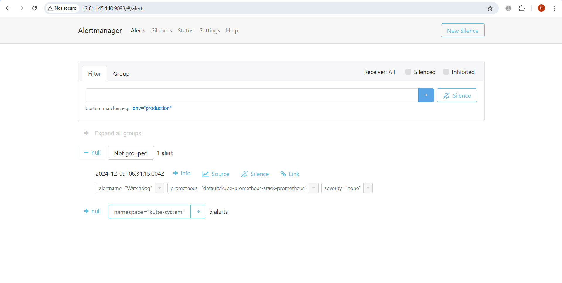Set up Prometheus Alert Manager for Kubernetes Cluster with Custom Alerts