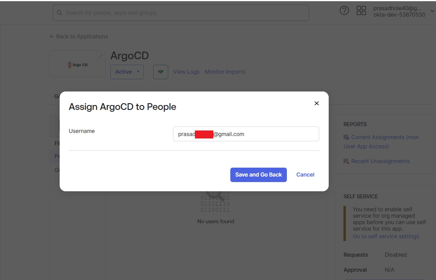 Configure Single Sign-On (SSO) for ArgoCD using OKTA