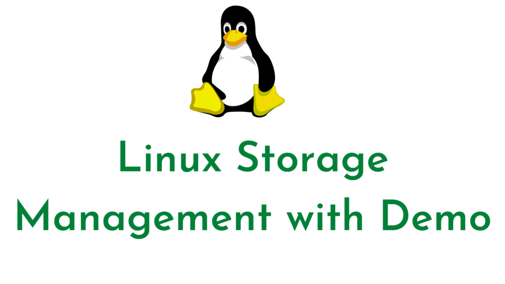 Linux Storage Management With Demo