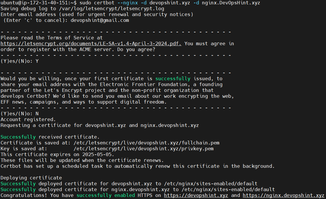 Secure Nginx With Certbot And Lets Encrypt On Ubuntu 2404 Lts