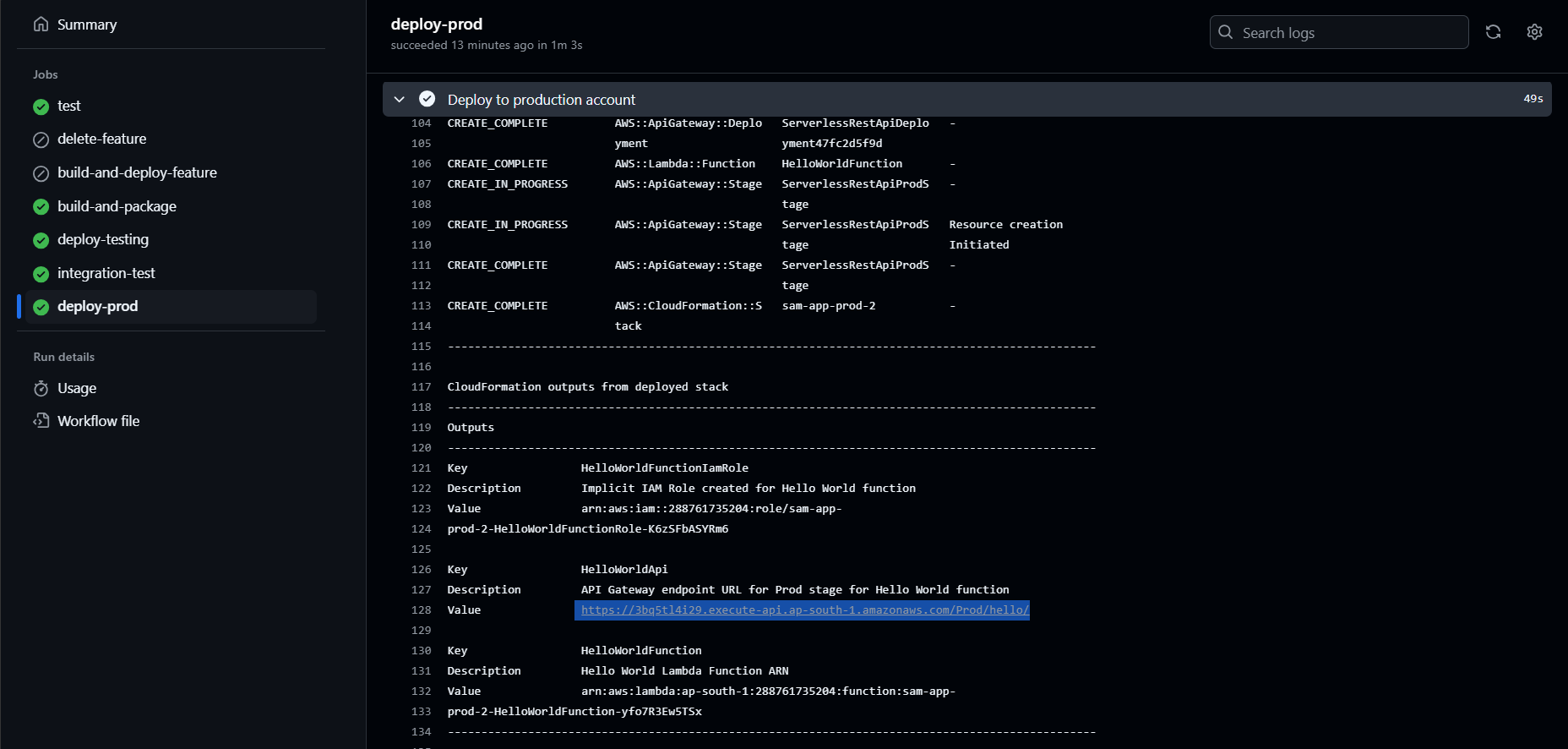 Deploy Serverless App With Github Actions And Aws Sam
