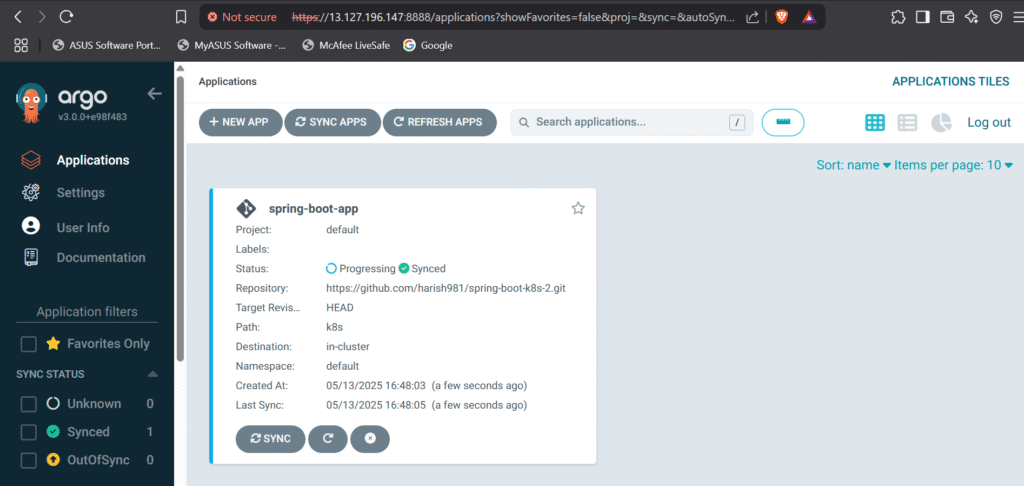 Deploy Spring Boot App On Kubernetes With Argocd And Github Actions