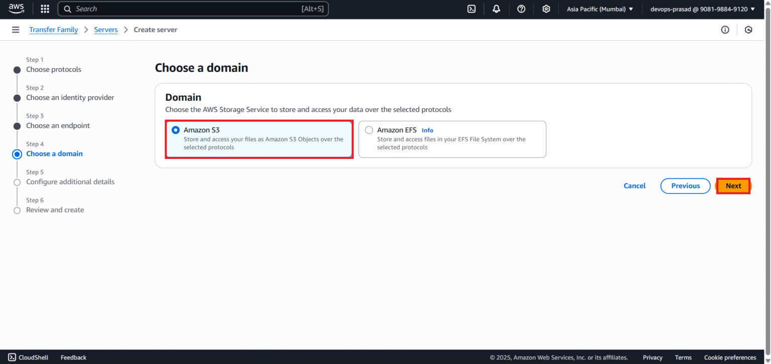 Secure SFTP Setup Using AWS Transfer Family