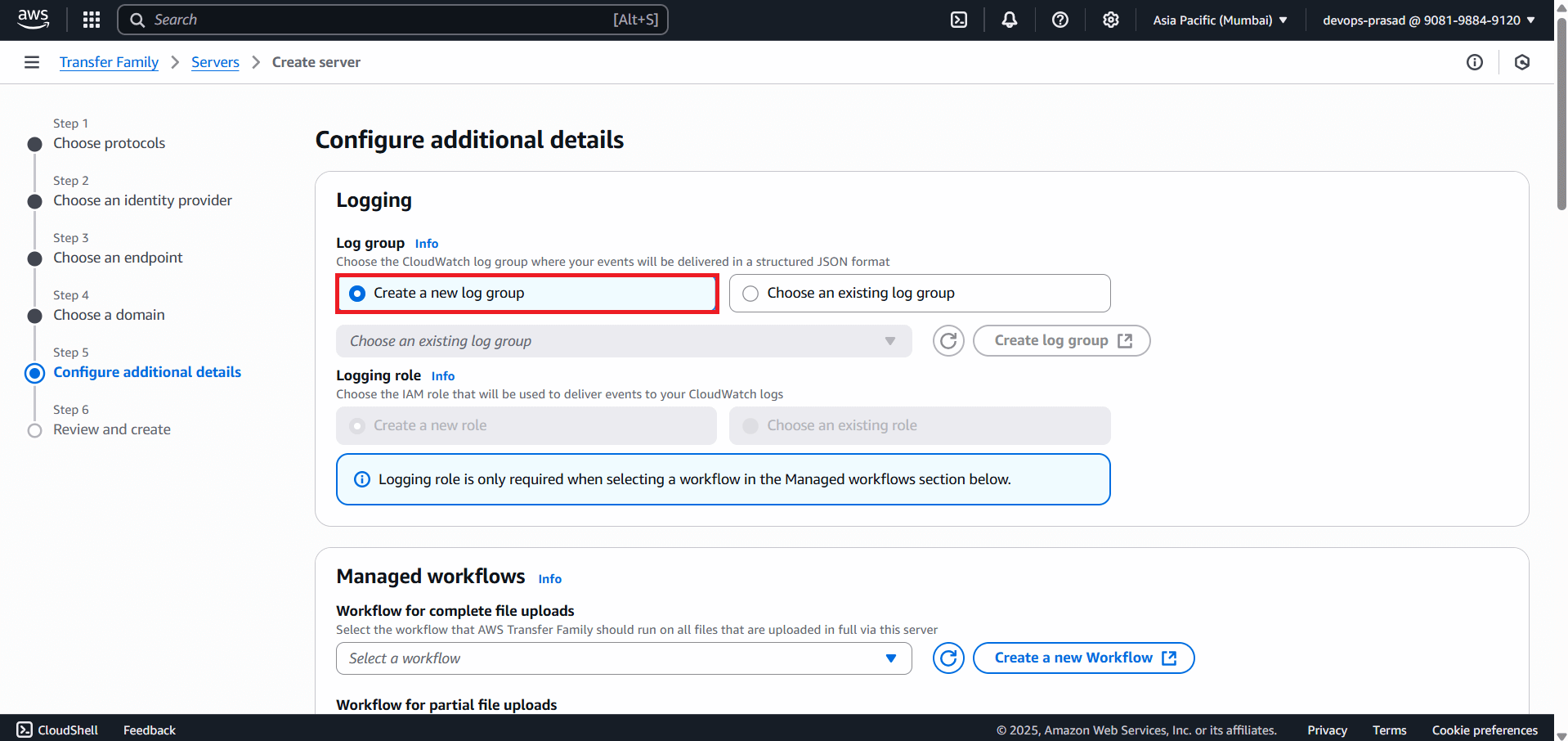 Secure SFTP Setup Using AWS Transfer Family