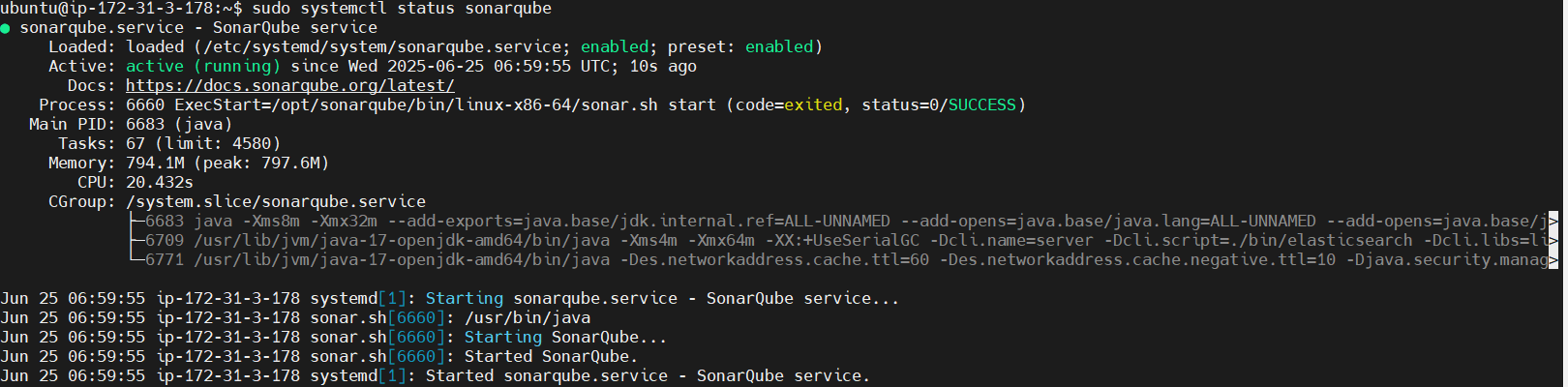 Install SonarQube on Ubuntu 24.04 LTS