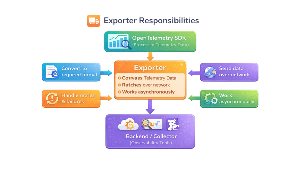 OpenTelemetry Exporters-OTLP, Collector, Vendor Exporters